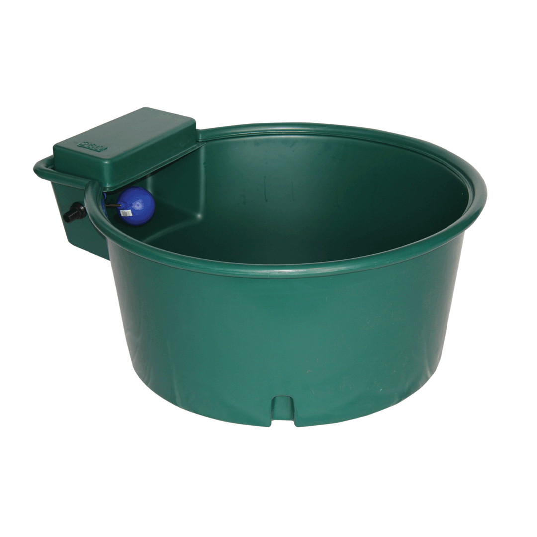 Horse Water Troughs With Drain 33L Circular Trough Agricultural