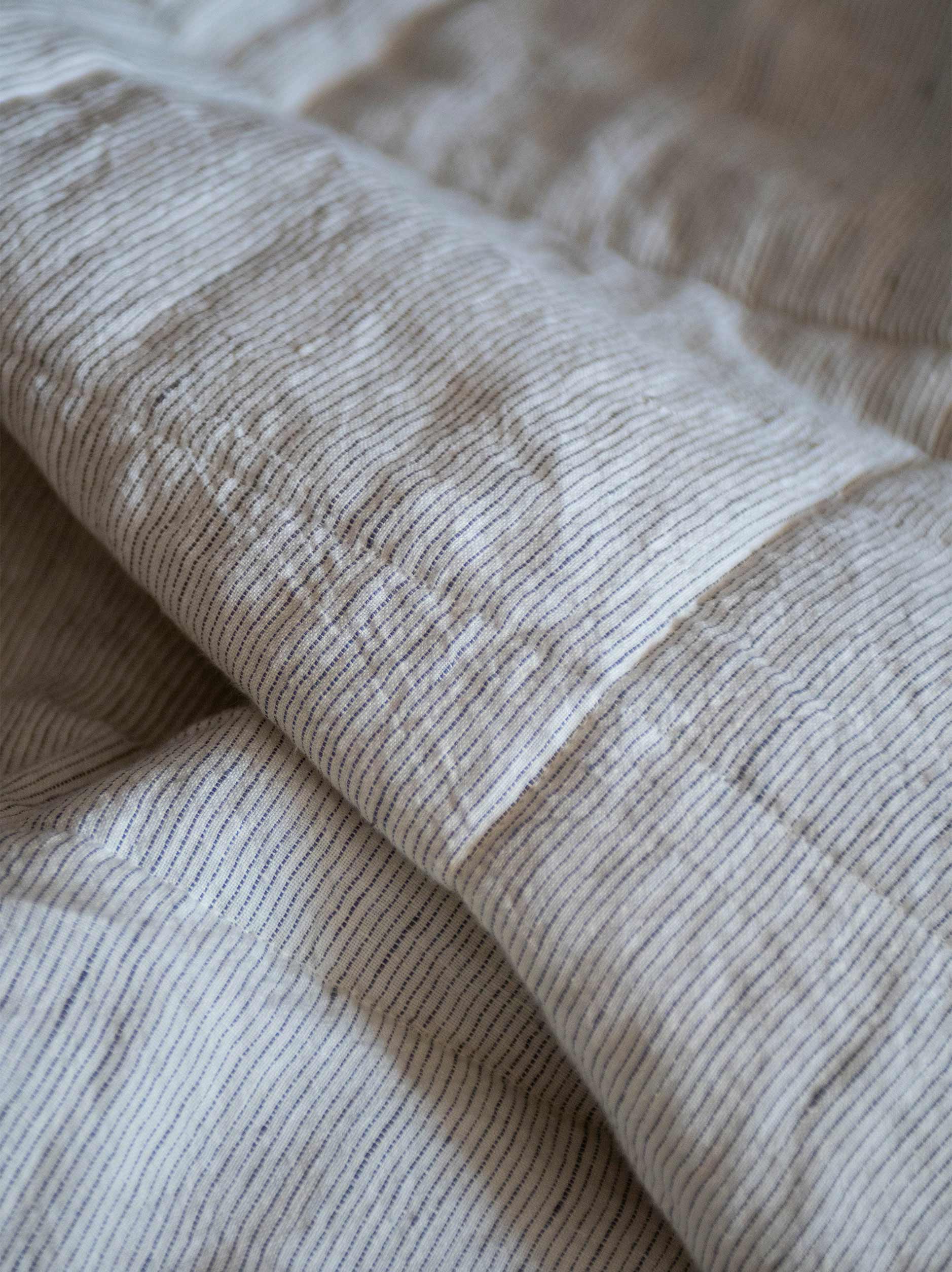 Pinstripe Linen Quilt