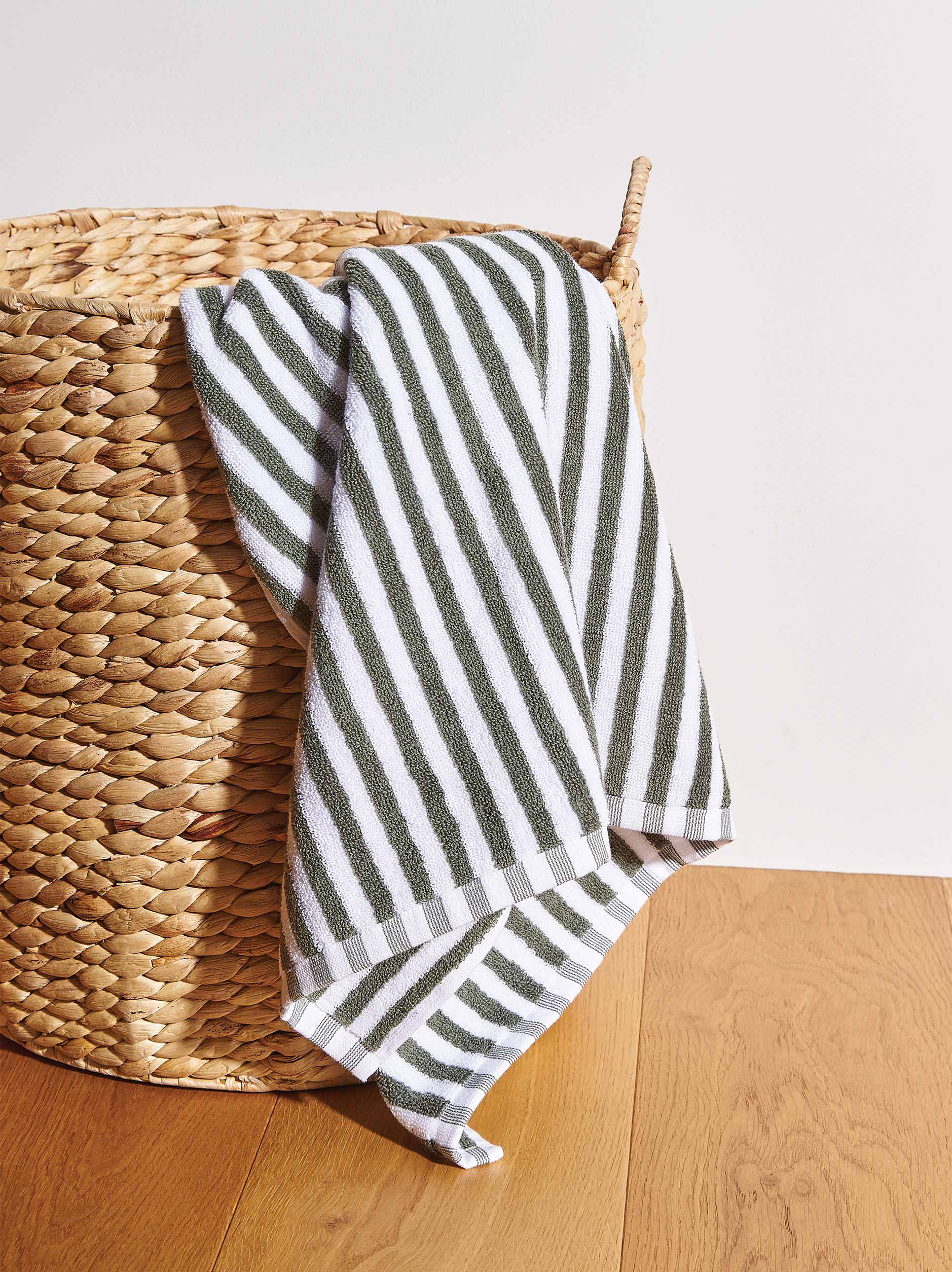 Wide Stripe Cotton Towel Bundle